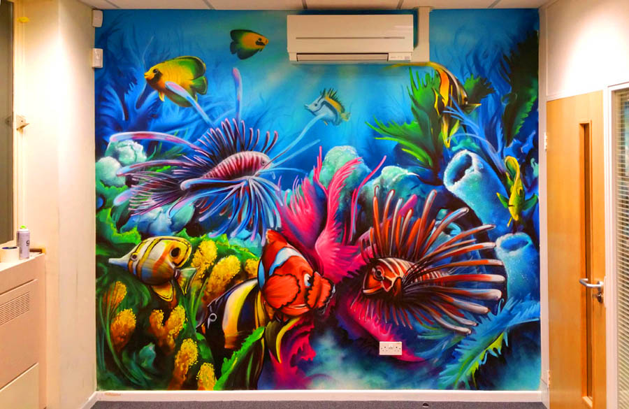 Coral-Marine-Under-Water-Graffiti-Painting - Eventspiration
